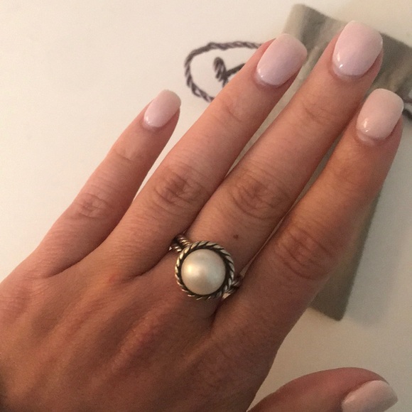 David Yurman | Jewelry | David Yurman Pearl Ring Size 6 | Poshmark
